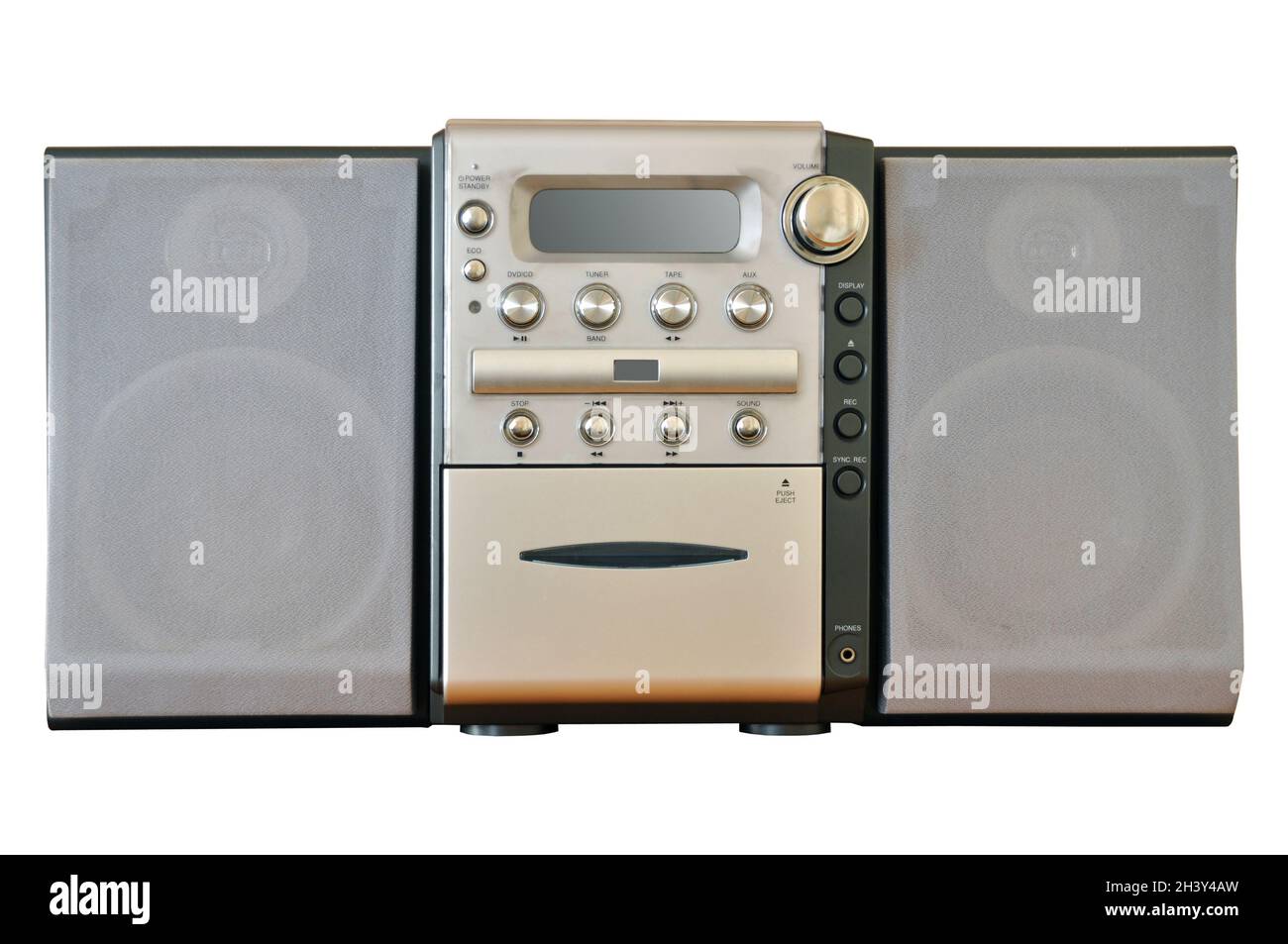 Compact stereo system cd and cassette player with radio isolated on ...