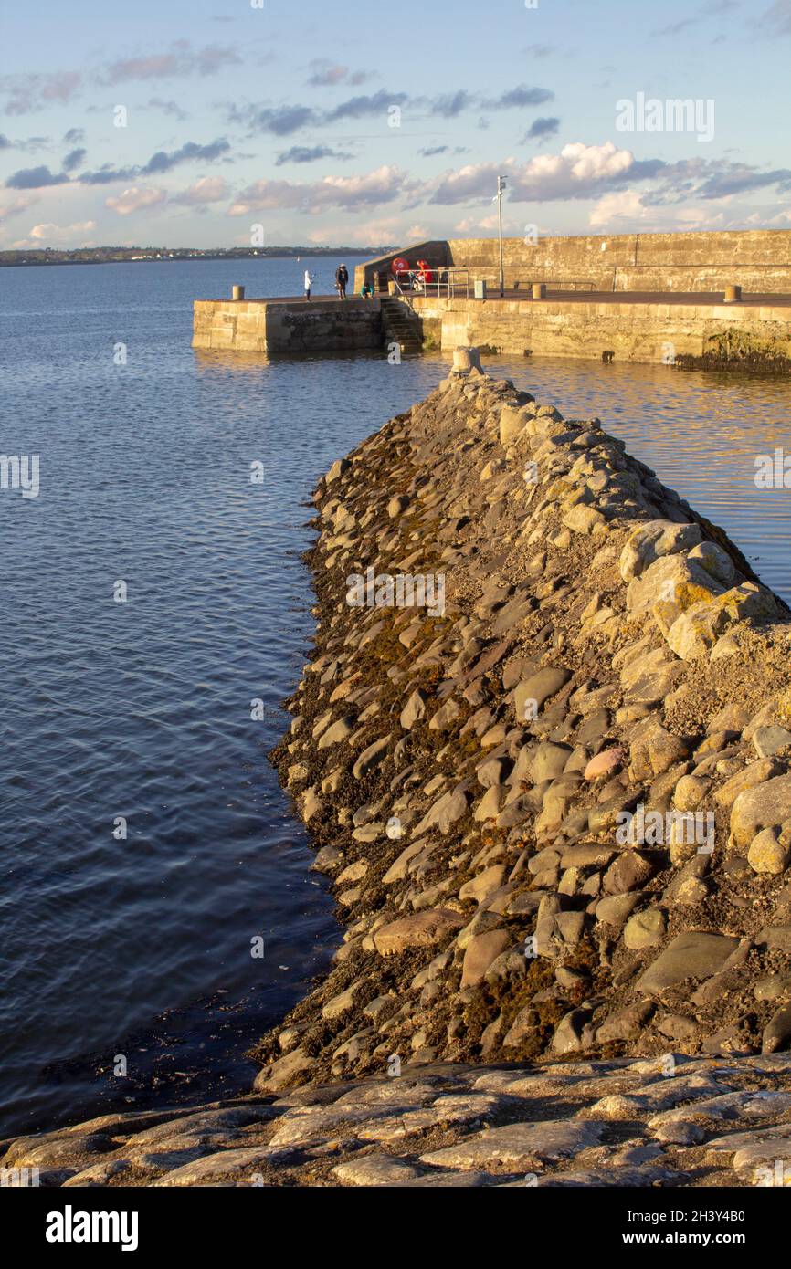 30 October 2021 The scenic pier and harbour at the remote village of ...