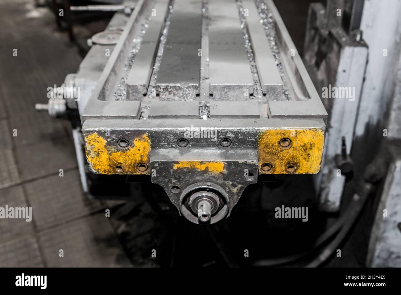 Part of an old horizontal milling machine of equipment and tools for ...