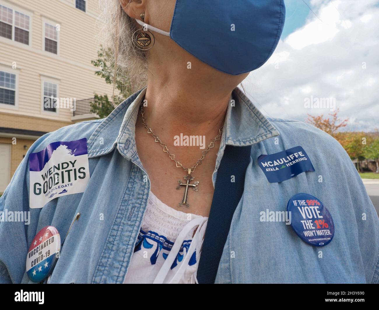 October 30, 2021, Brambleton, Virginia, USA: A get out the vote ...