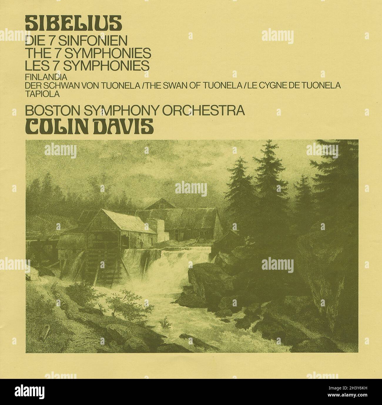 Sibelius The 7 Symphonies Finlandia Swan of Tuonela Tapiola - Davis BSO Philips 1 - Classical ...
