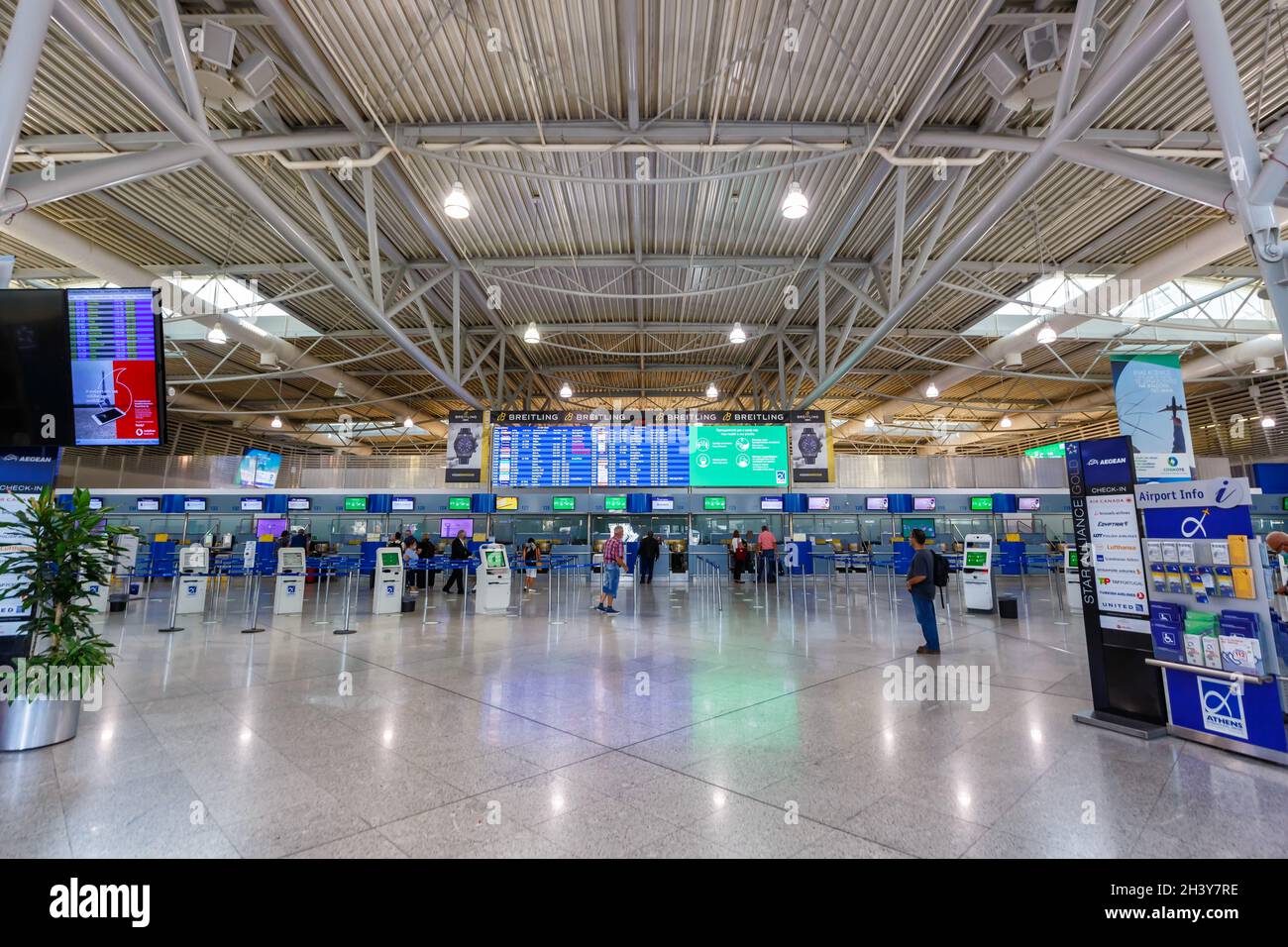 Athens ATH Airport Terminal in Greece Stock Photo - Alamy