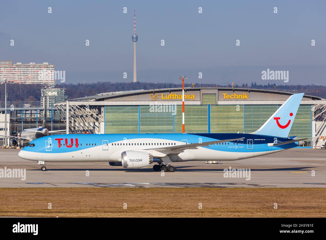 TUI Boeing 787-9 Dreamliner aircraft Stuttgart Airport in Germany Stock ...