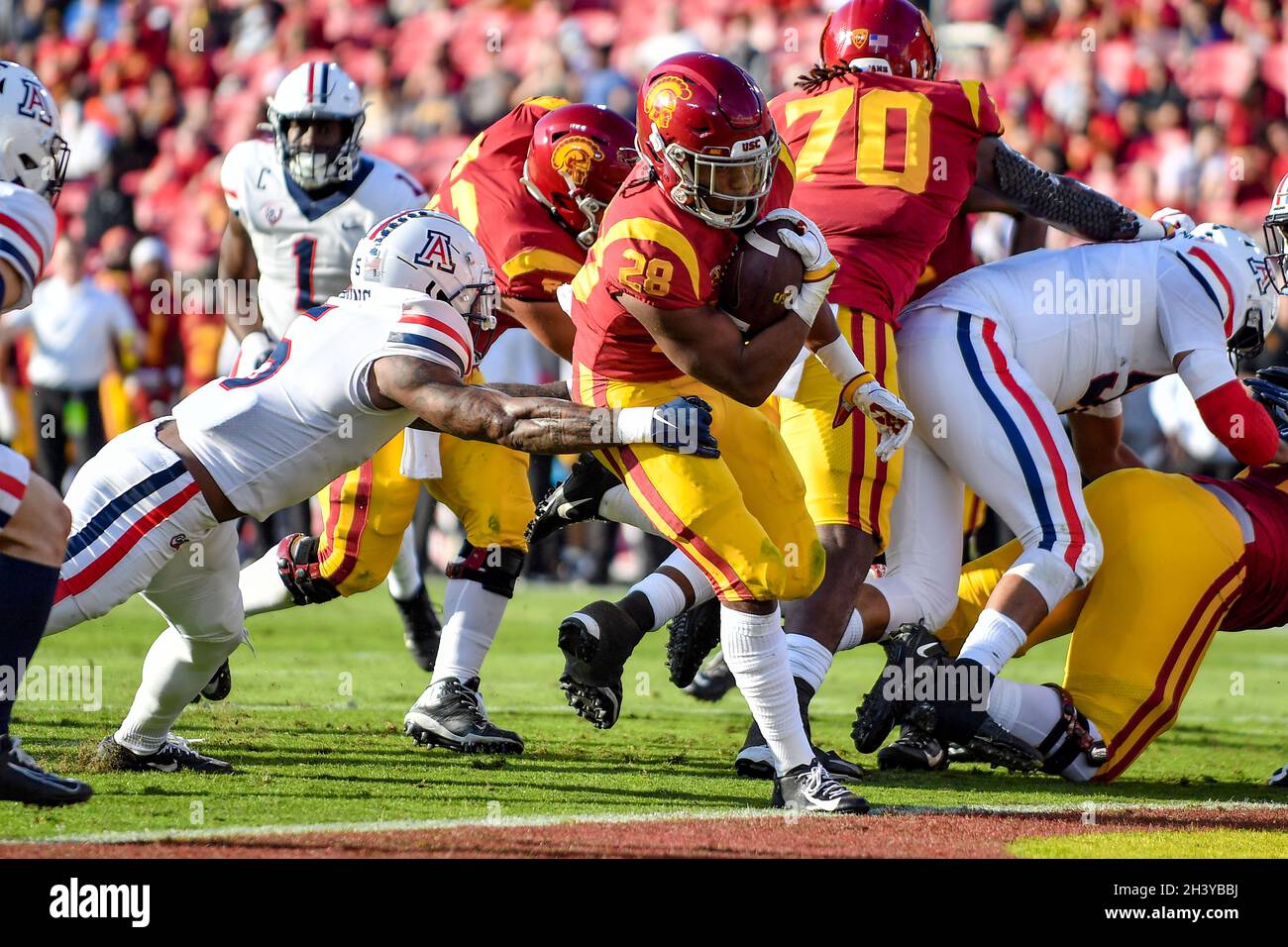 Los Angeles, CA. 30th Oct, 2021. USC Trojans running back Keaontay ...