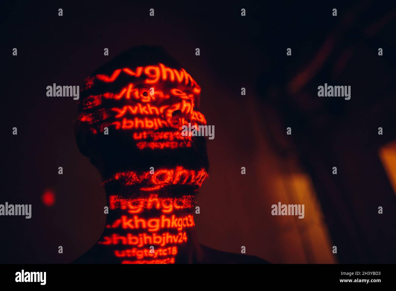 Face dark man hi-res stock photography and images - Alamy