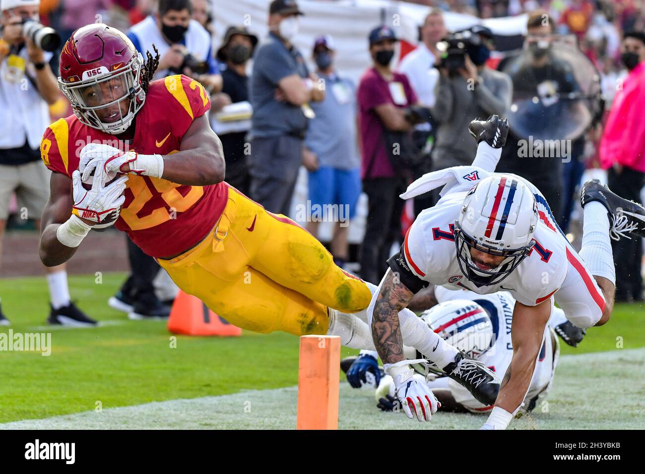 October 30, 2021 Los Angeles, CA.USC Trojans running back Keaontay ...