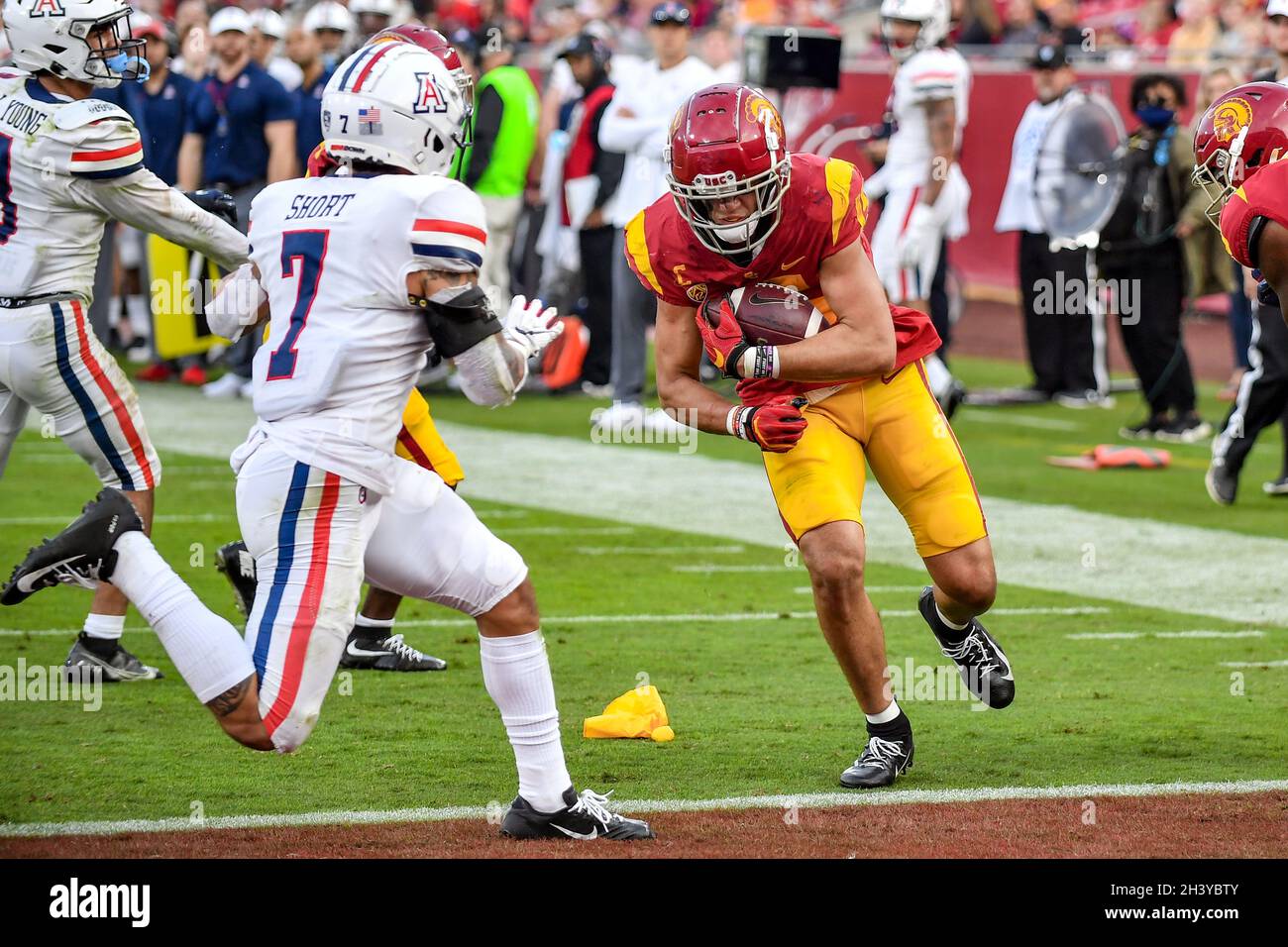 October 30, 2021 Los Angeles, CA.USC Trojans wide receiver Drake London ...