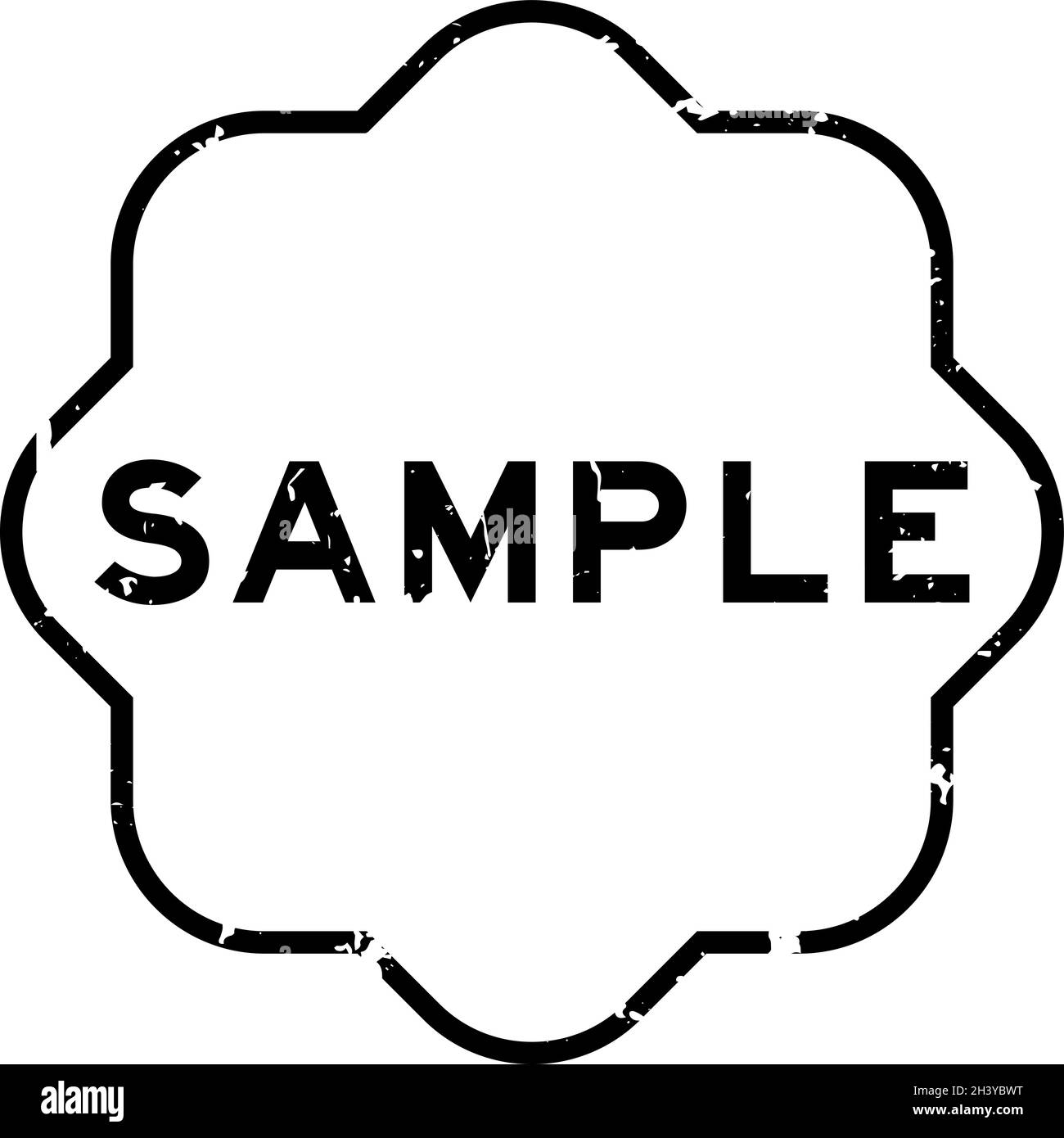 Grunge black sample word rubber seal stamp on white background Stock ...
