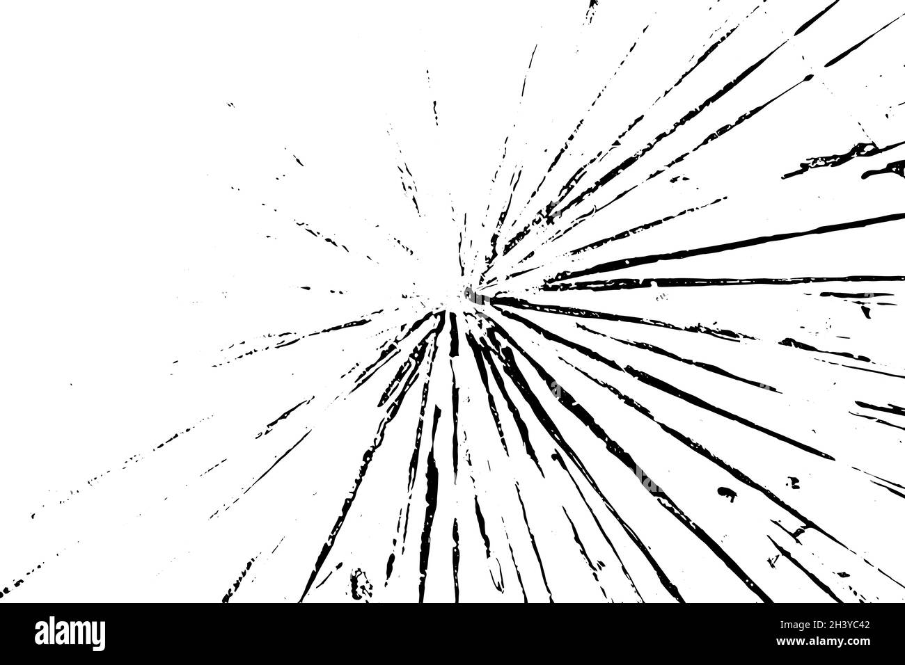 Grunge black texture in ray shape on white background (Vector). Use for ...