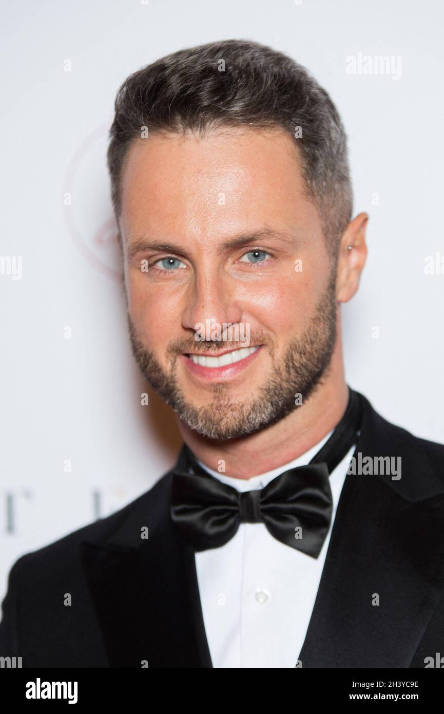 Christian Millette attend the photocall during the Global Gift Gala ...