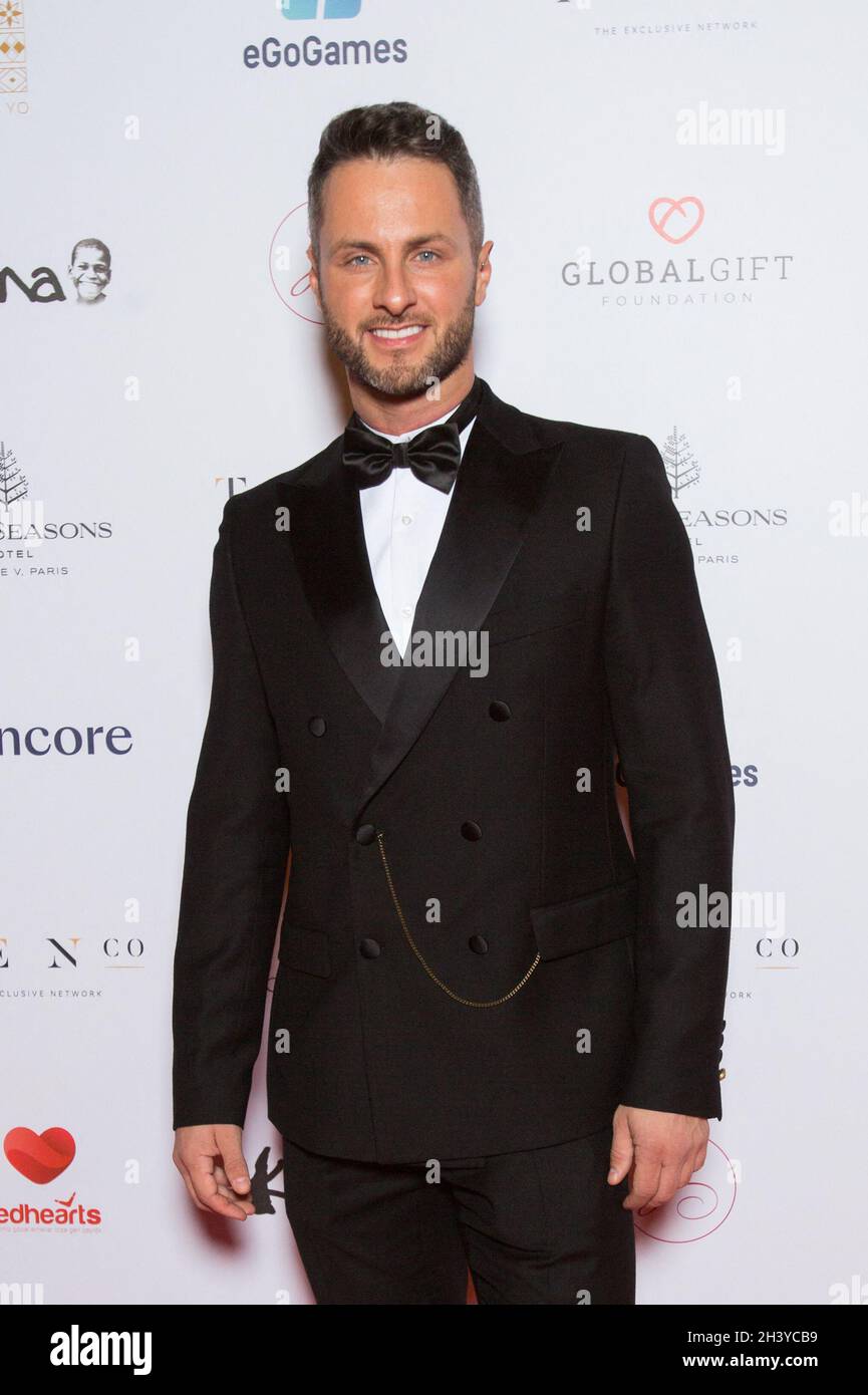 Christian Millette attend the photocall during the Global Gift Gala ...