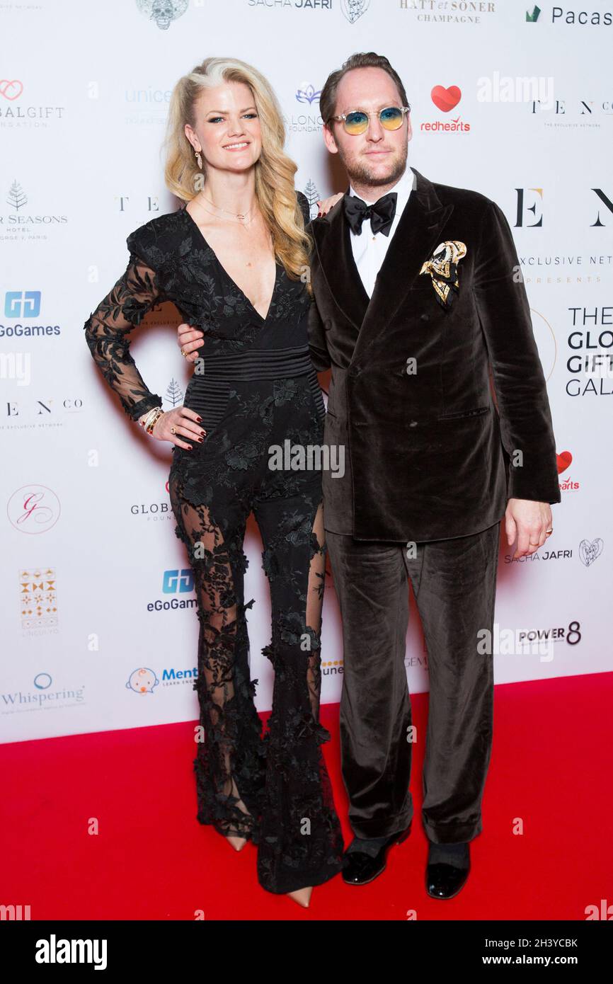 Sofia Strand, Kristofer Ruscon attends the photocall during the Global ...