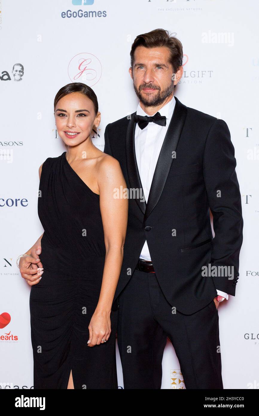 Chenoa and her husband Miguel Sanchez Encinas attends the photocall ...