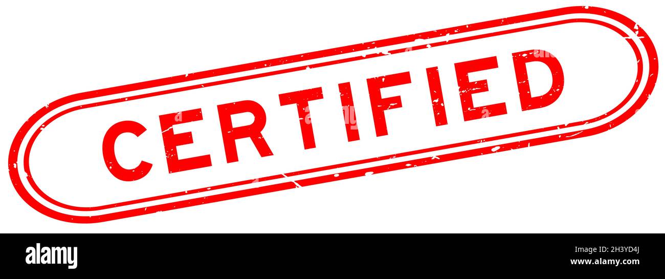 Grunge red certified word rubber seal stamp on white background Stock Vector Image & Art - Alamy