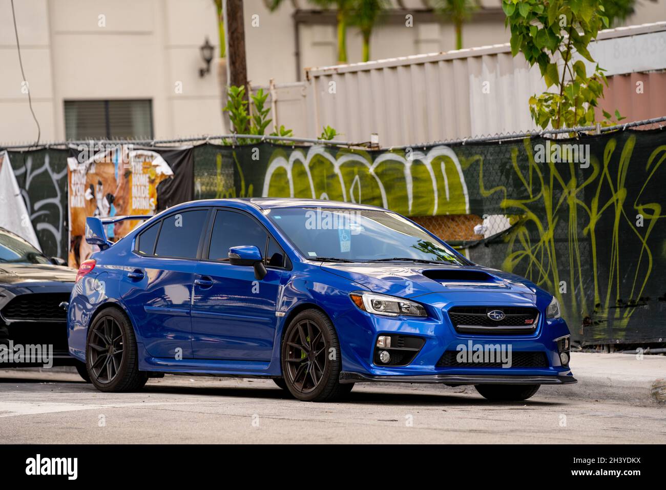 Miami, FL, USA - October 30, 2021: Photo of a Subaru WRX turbo sports ...