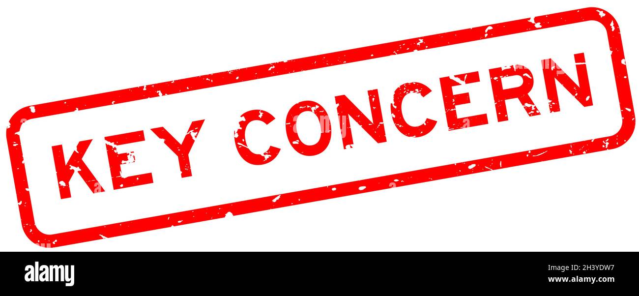 Grunge red key concern word square rubber seal stamp on white background Stock Vector Image ...