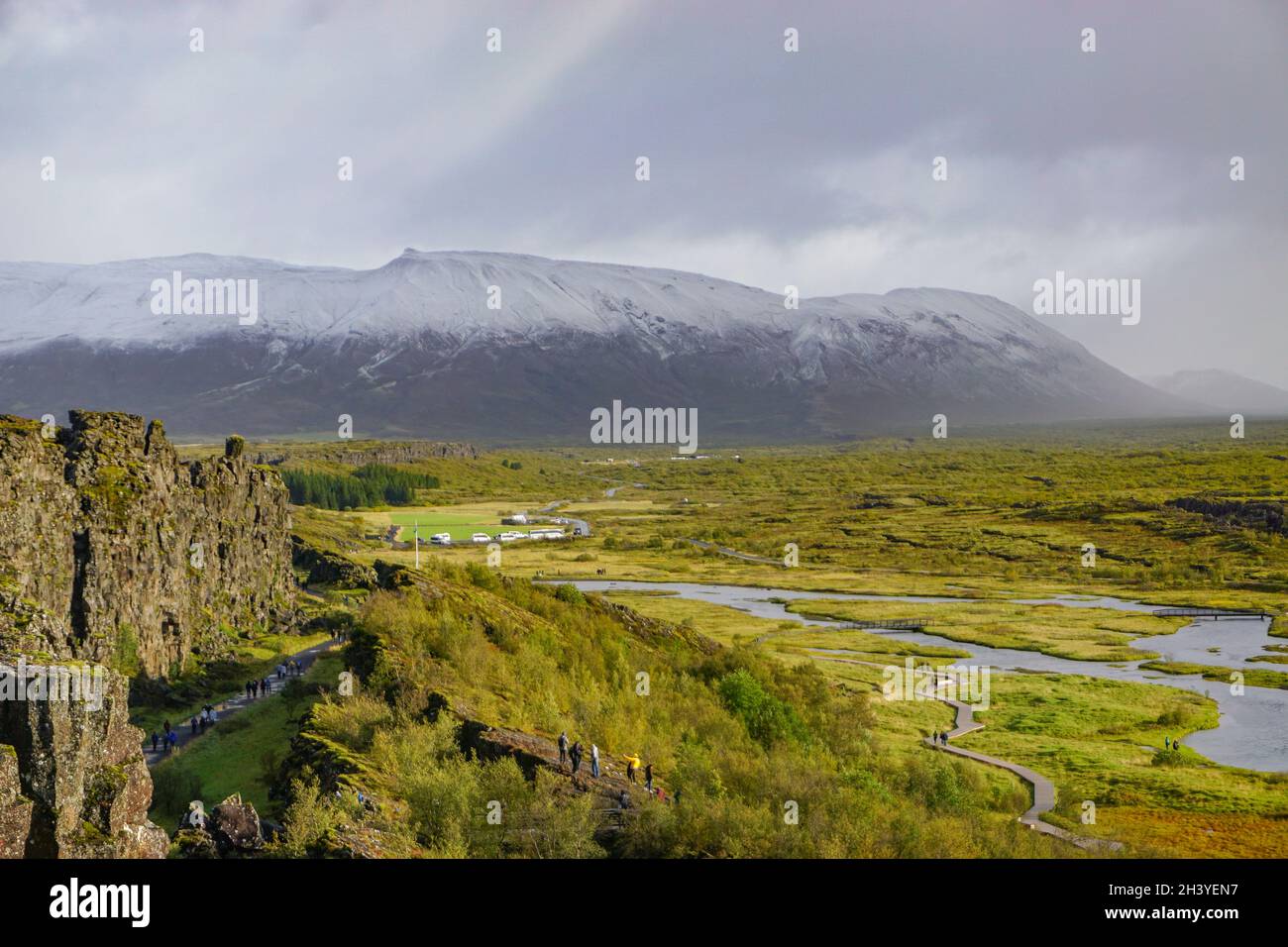 Thingvellir National Park, Iceland: The rift valley between the North ...