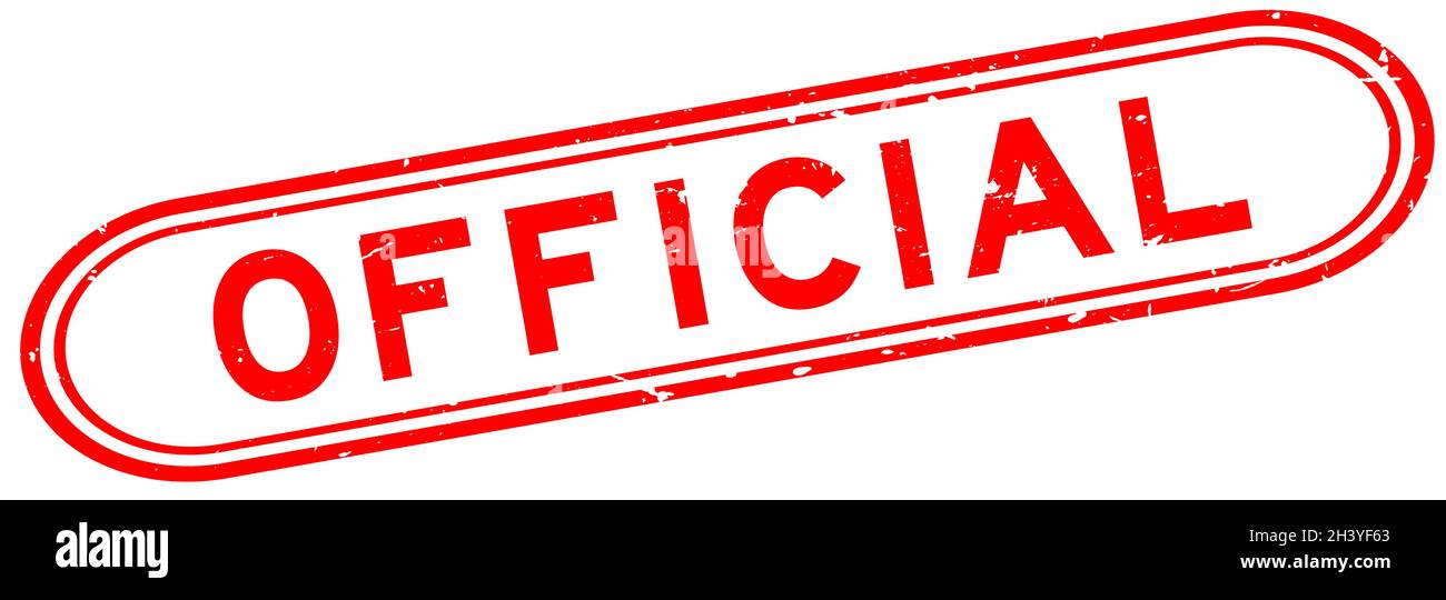 Grunge red official word rubber seal stamp on white background Stock Vector Image & Art - Alamy