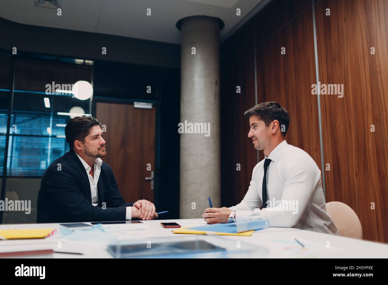 Job interview HR with business people talking on meeting at office ...