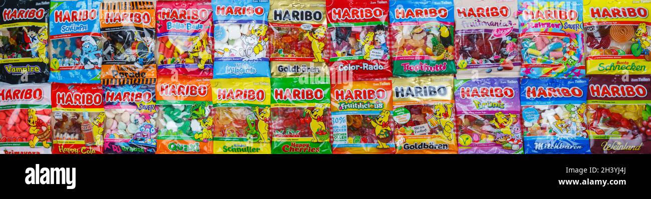 Haribo gummy bears gummy bears different varieties background banner ...