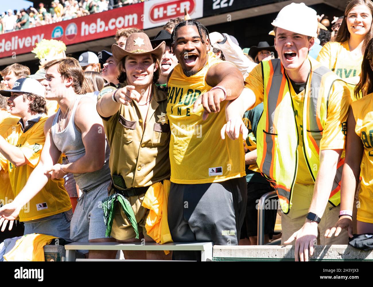 October 30 2021: Baylor Bears students during the 2nd half of the NCAA ...