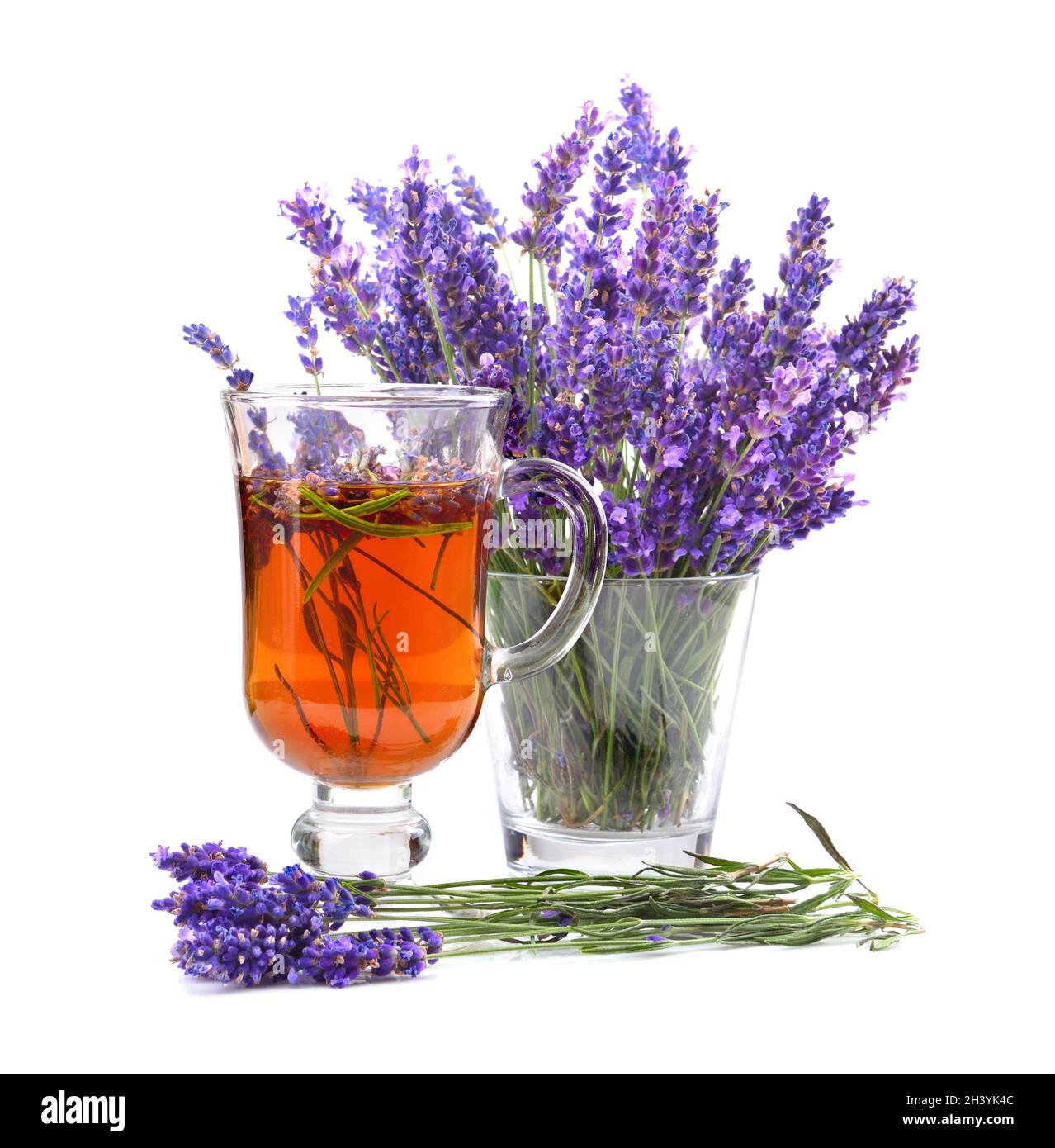 Healthy lavender tea Stock Photo - Alamy