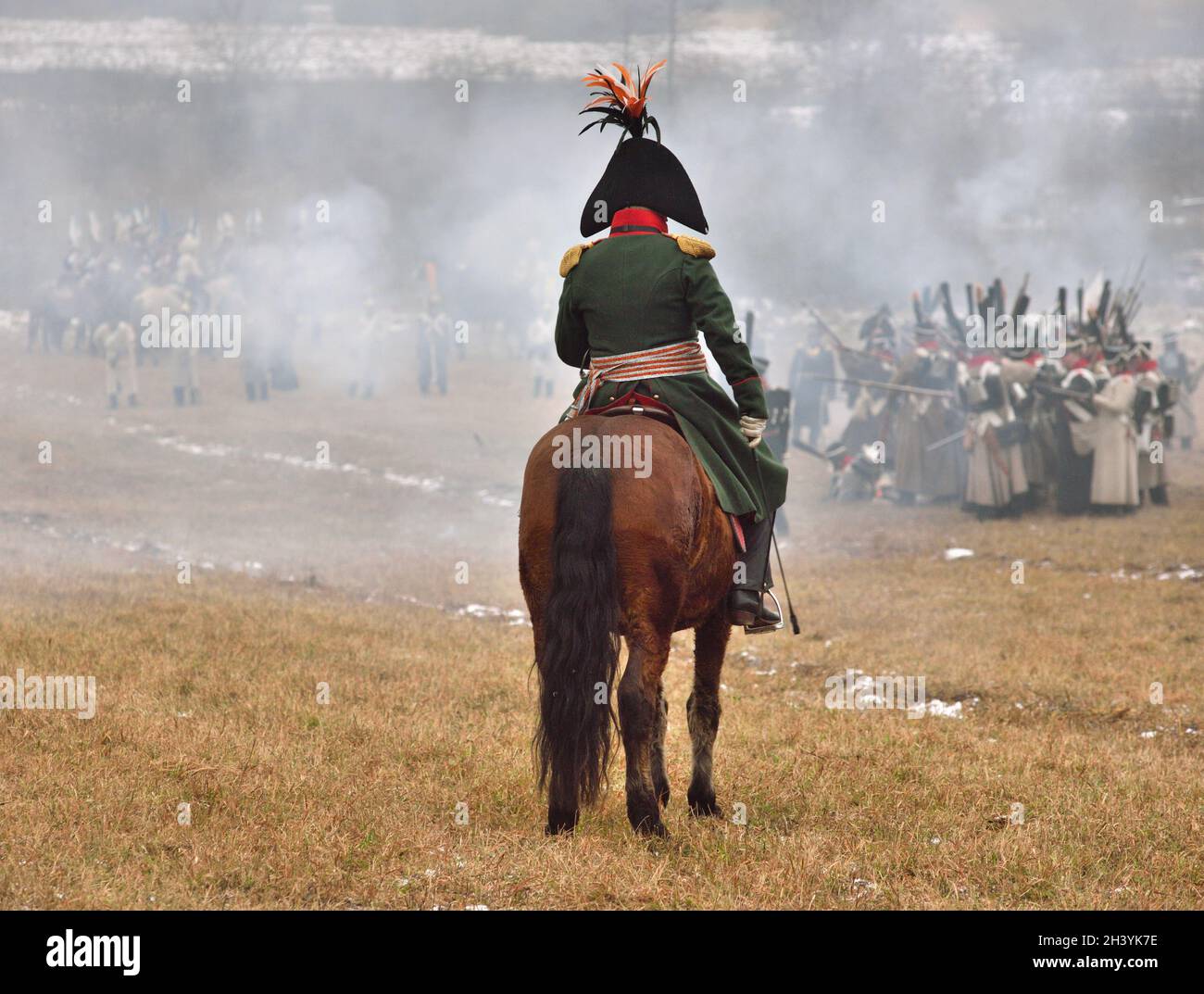 Historic reconstruction the Battle of Berezina Stock Photo - Alamy