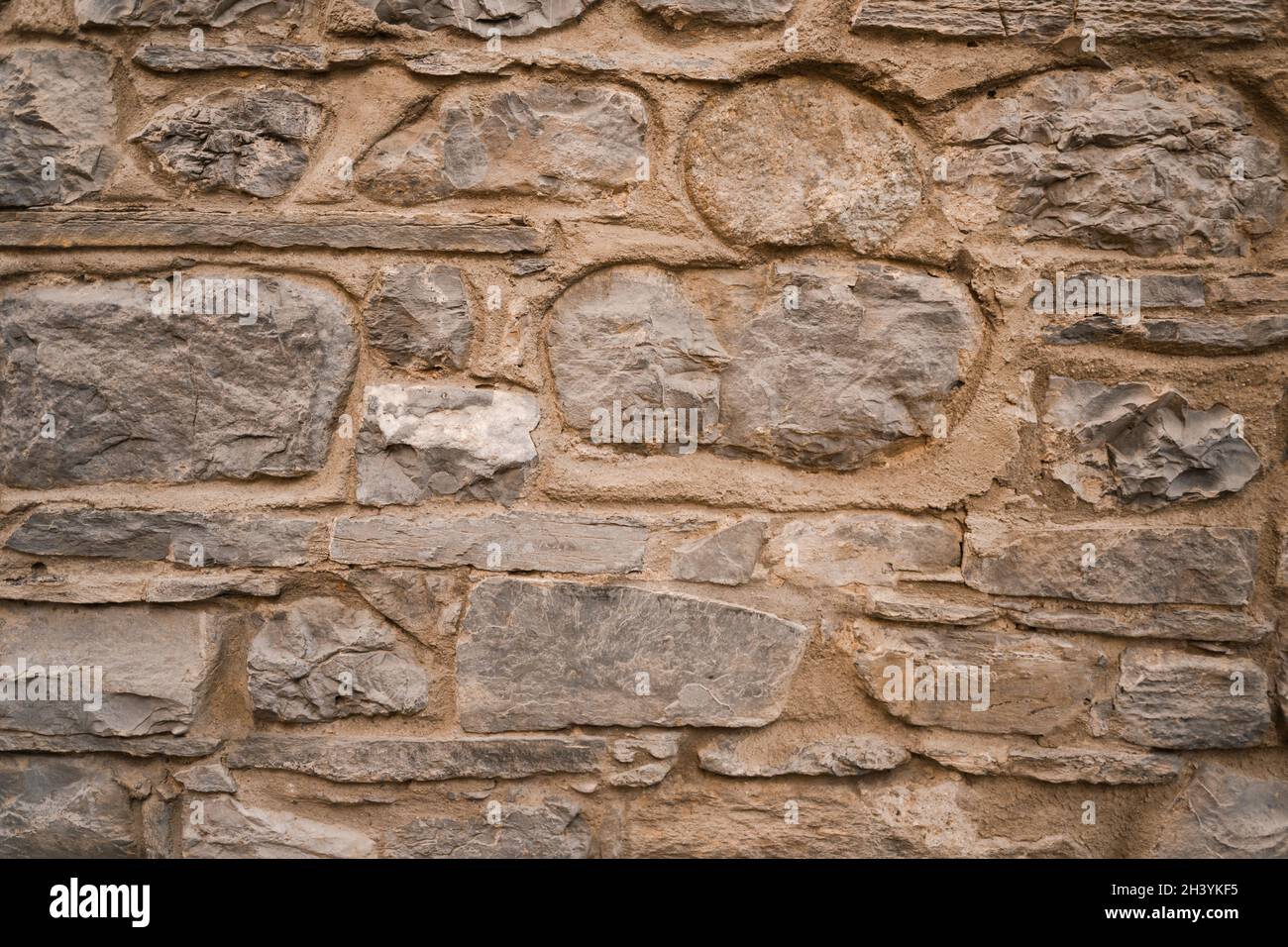 Stone wall structure of an old house Stock Photo - Alamy
