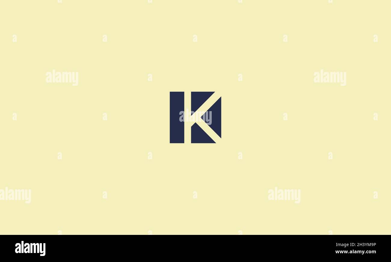 LETTER K LOGO DESIGN WITH NEGATIVE SPACE EFFECT FOR ILLUSTRATION USE ...