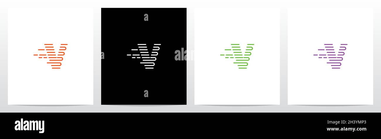 Letter v express logo hi-res stock photography and images - Alamy