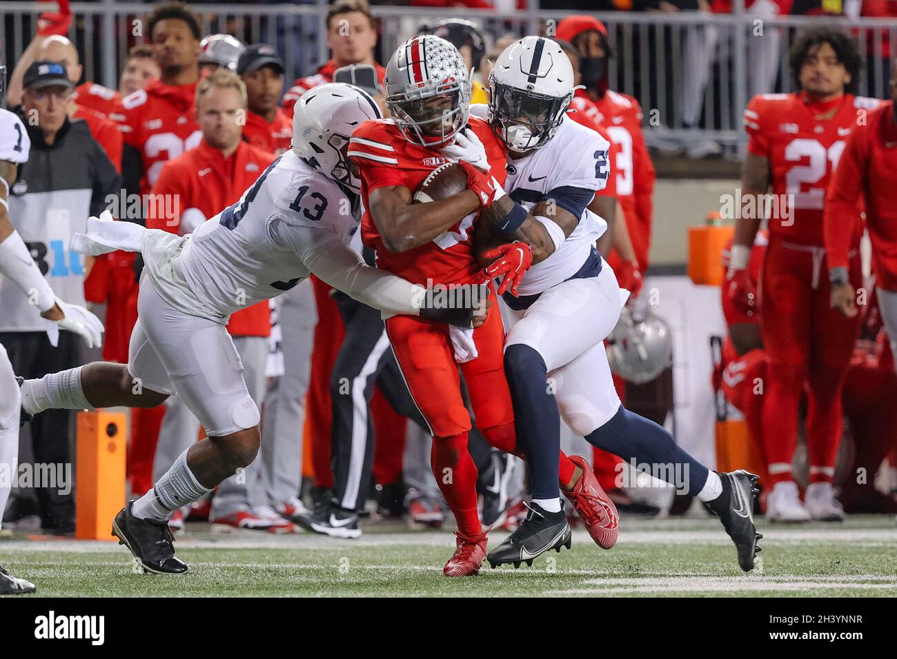 Columbus, Ohio, USA. 30th Oct, 2021. Ohio State Buckeyes wide receiver ...