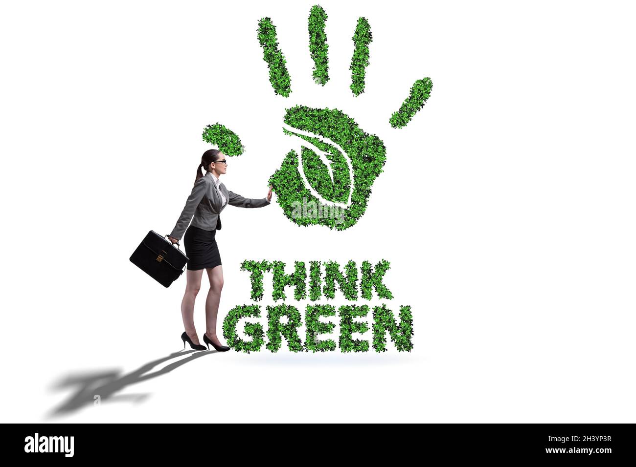 Think green think clean Cut Out Stock Images & Pictures - Alamy