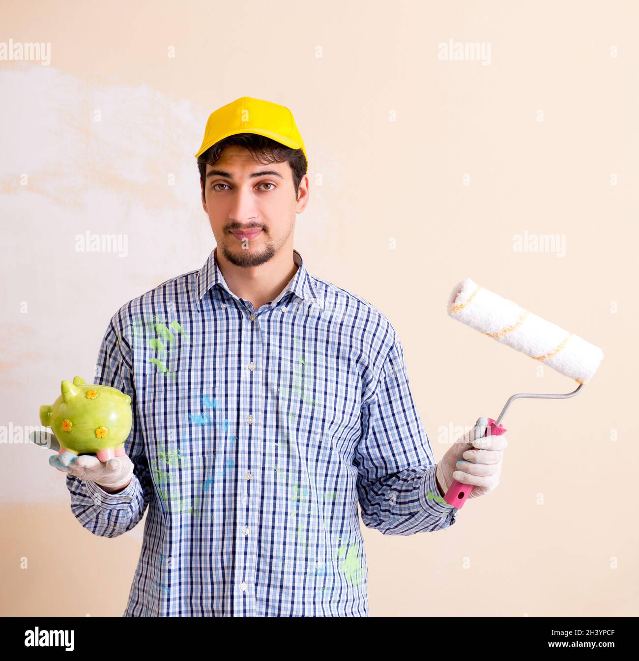 Man workman home interior domestic hi-res stock photography and images ...