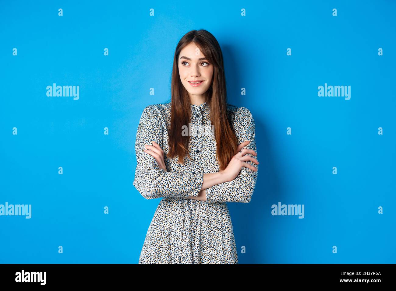 Woman cross arms chest hi-res stock photography and images - Alamy