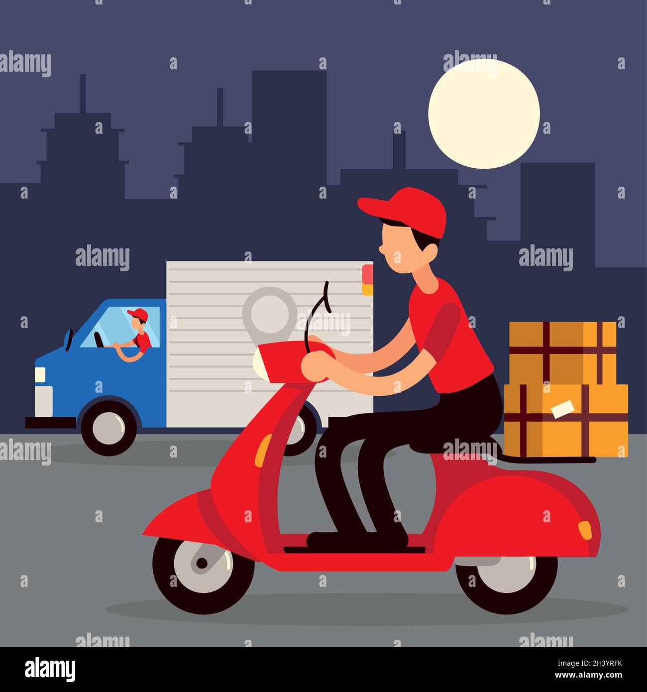 Drivers driving fast Stock Vector Images - Alamy