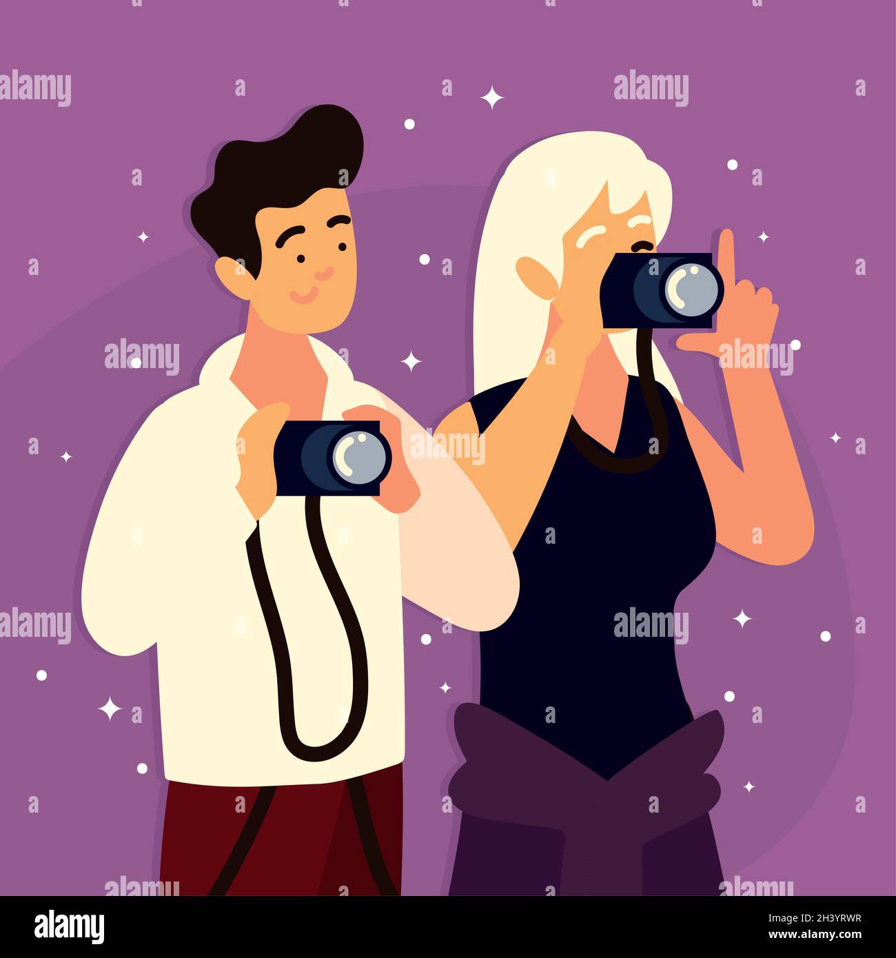 professional photographers cartoon Stock Vector Image & Art - Alamy