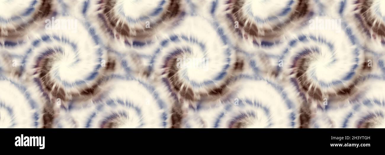 Seamless funky 1970s tie dye border motif pattern for surface design ...