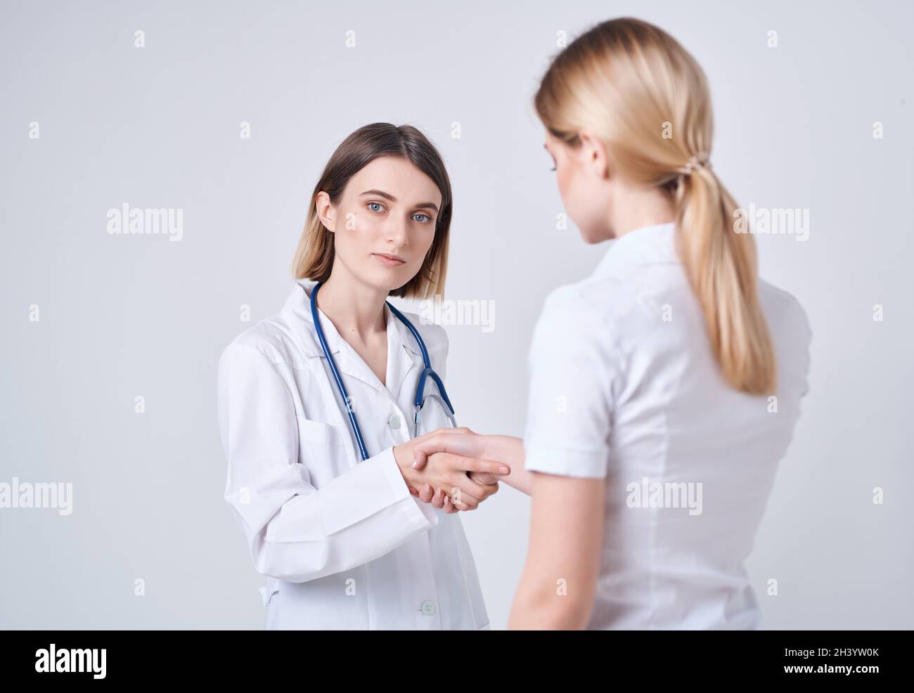 doctor stethoscope healing procedures Studio hospital Stock Photo - Alamy