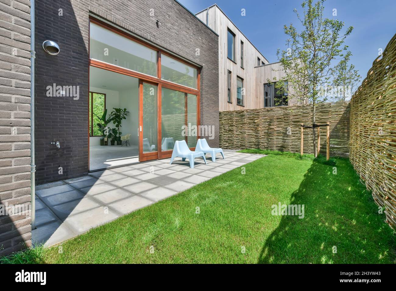 View of the beautiful veranda of the house Stock Photo - Alamy