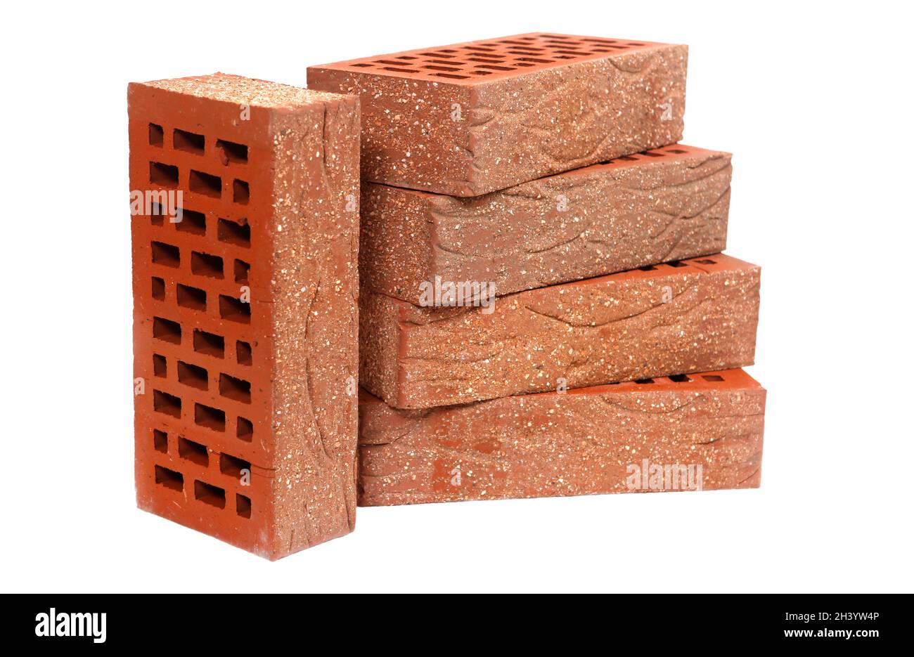 Clinker bricks isolated on white background Stock Photo - Alamy