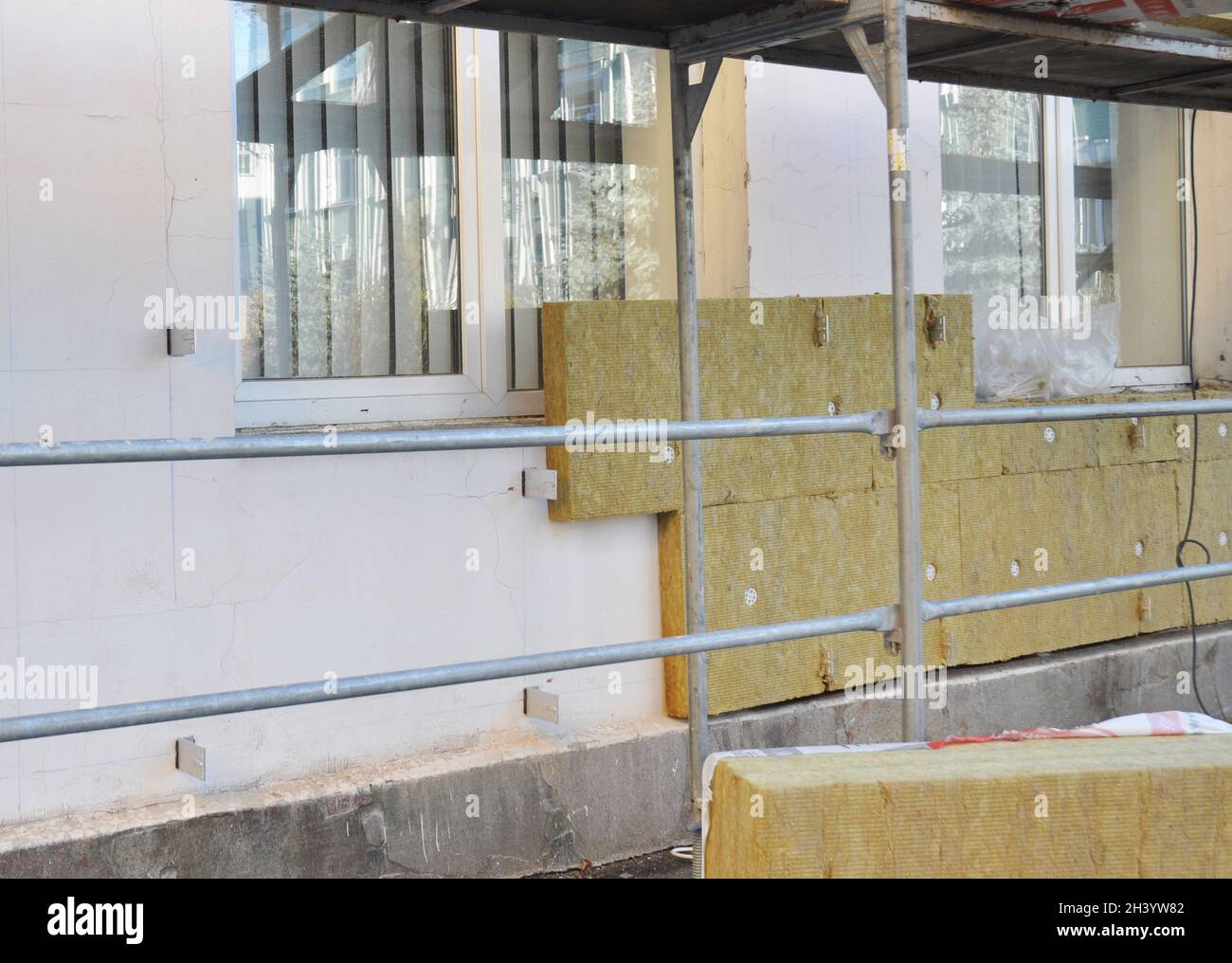 Rock wall insulation house with insulation material for home energy ...