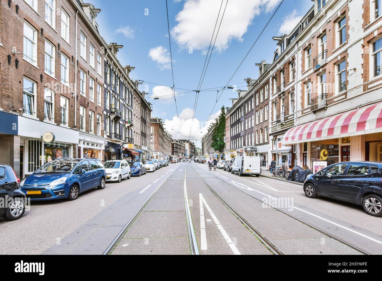 Wonderful high-rise buildings exterior with parking space Stock Photo ...