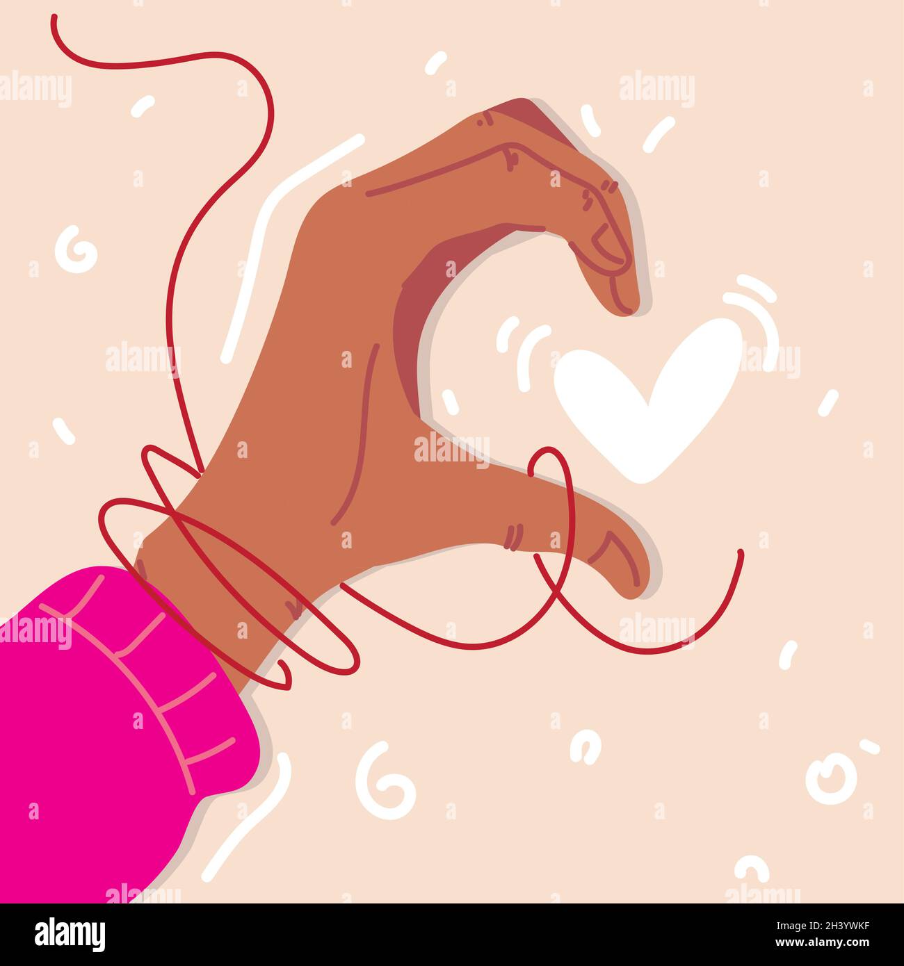 Red thread legend Stock Vector Images - Alamy