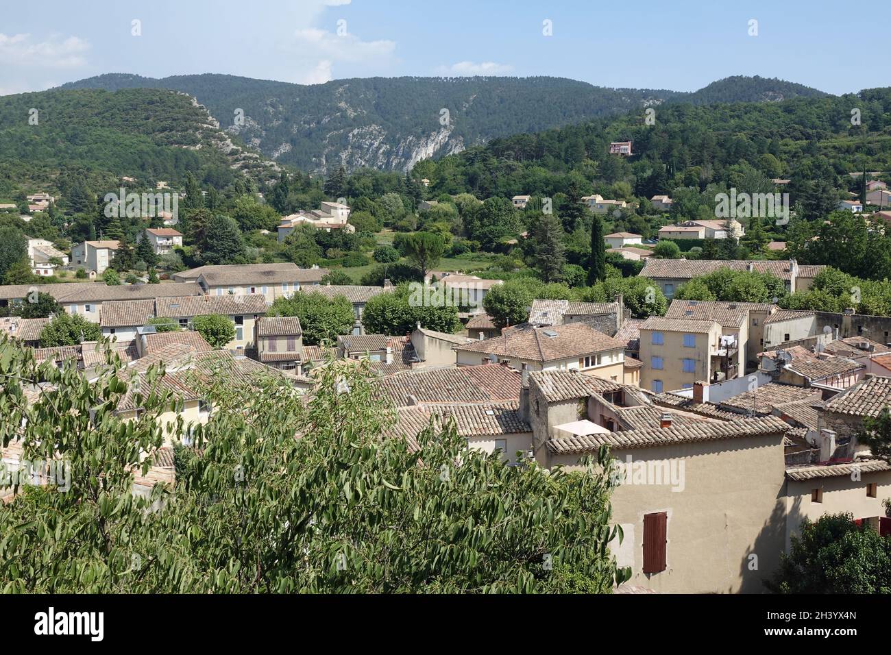 Old town of Malaucene, Provence Stock Photo - Alamy