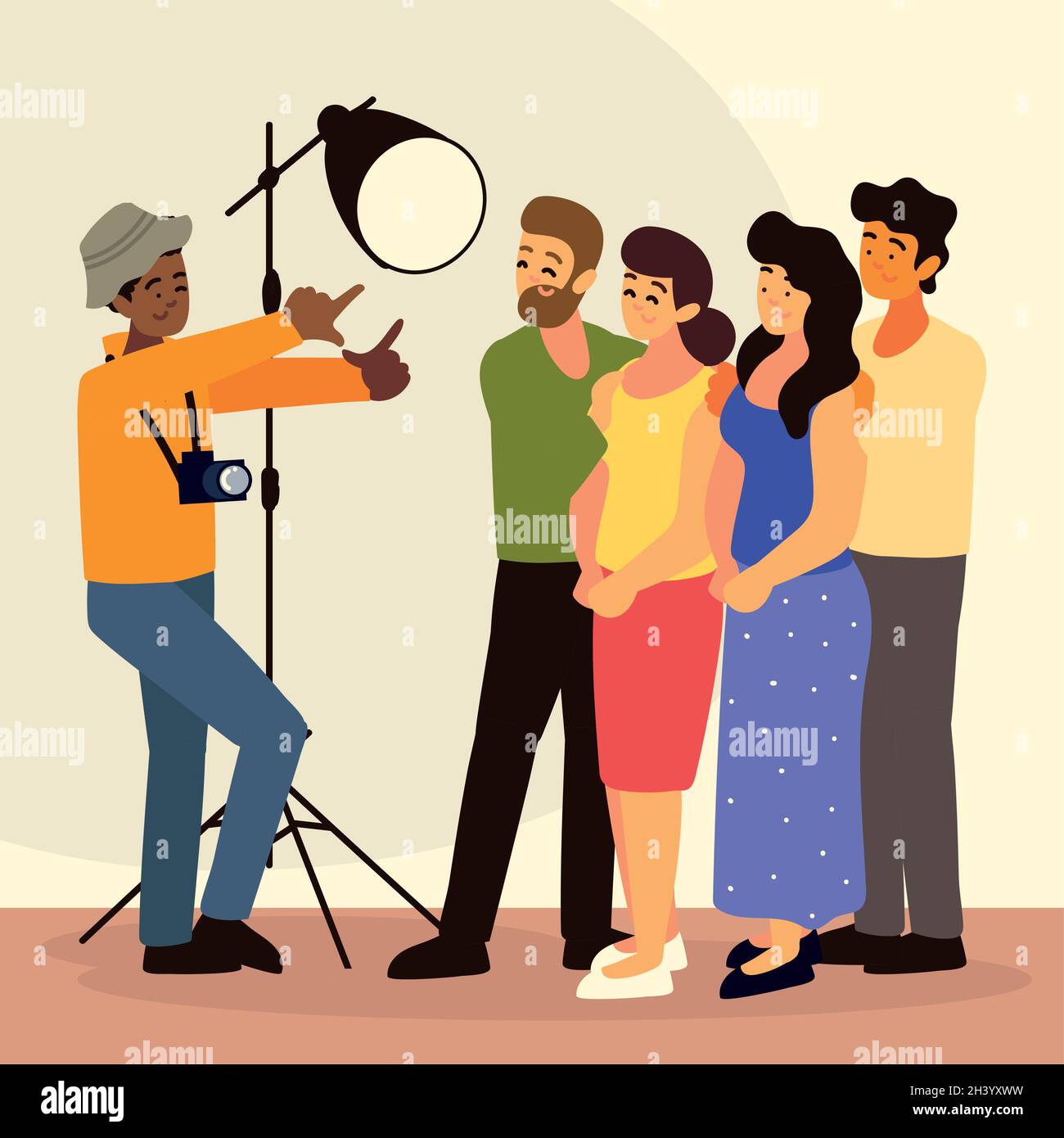 photographer takes pictures of the people Stock Vector Image & Art - Alamy