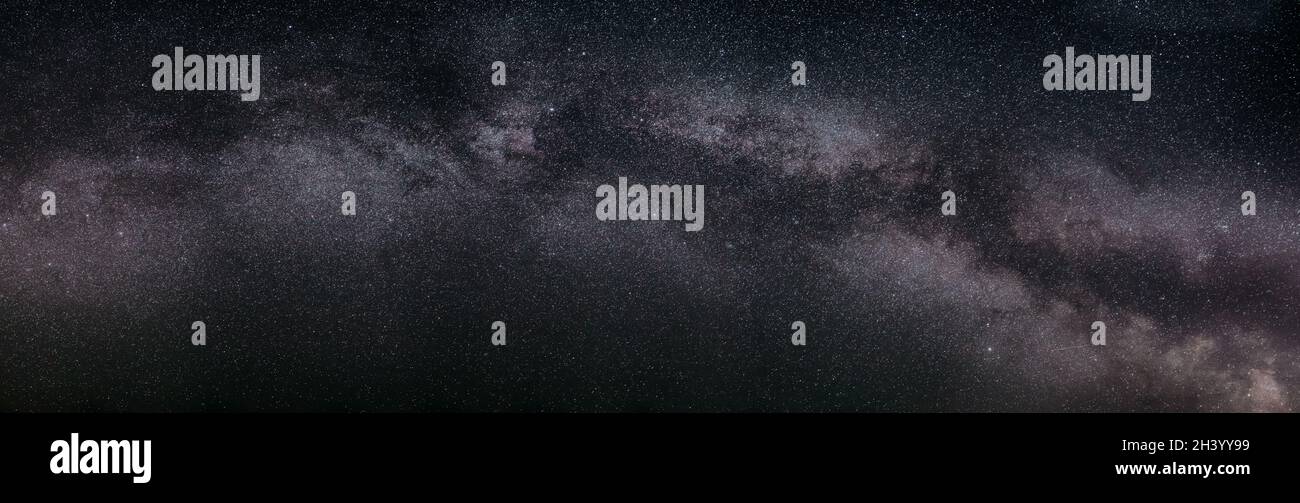 Real Night Sky Stars With Milky Way Galaxy. Natural Starry Sky ...