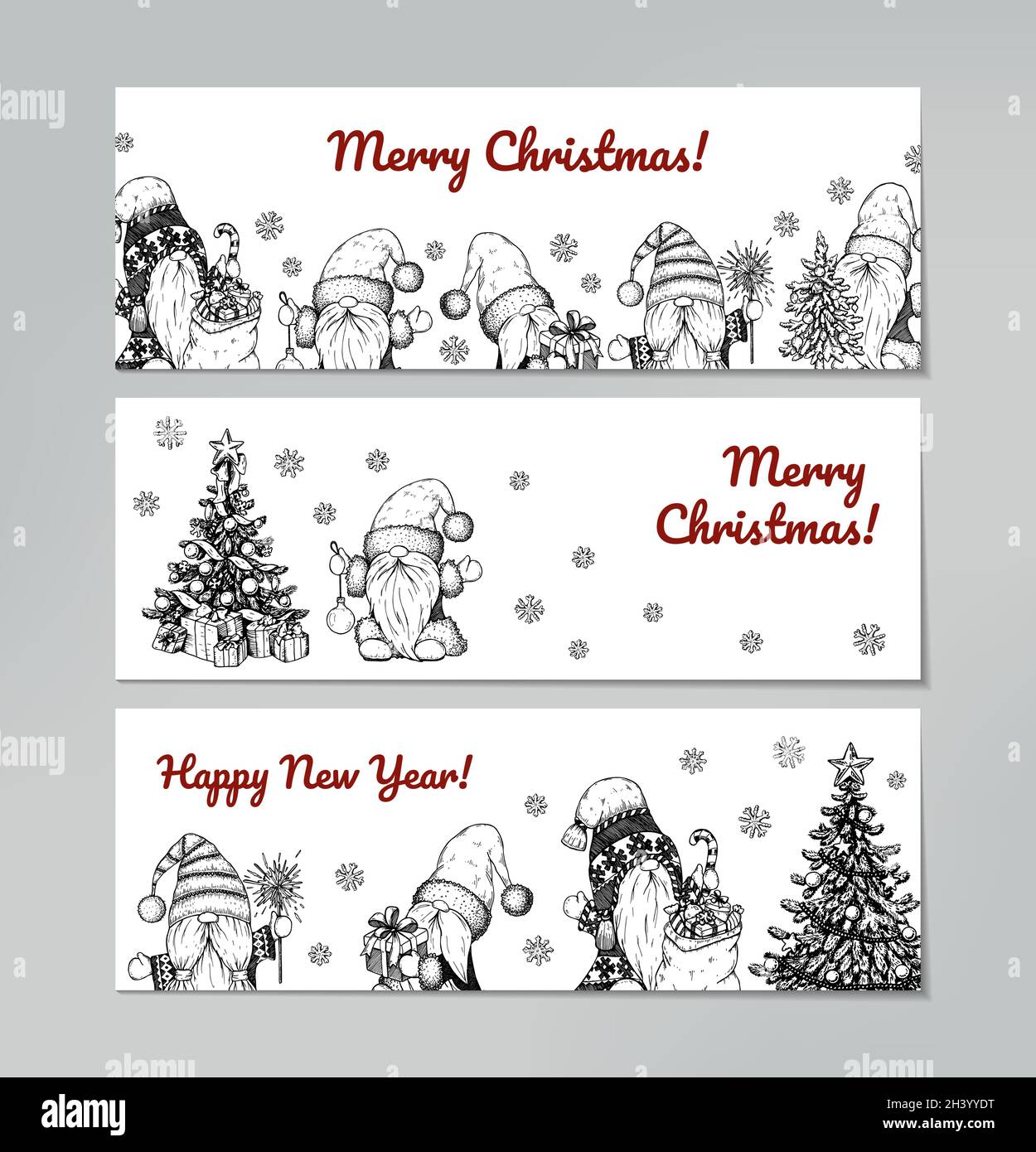 Hand drawing cute elf Stock Vector Images - Alamy