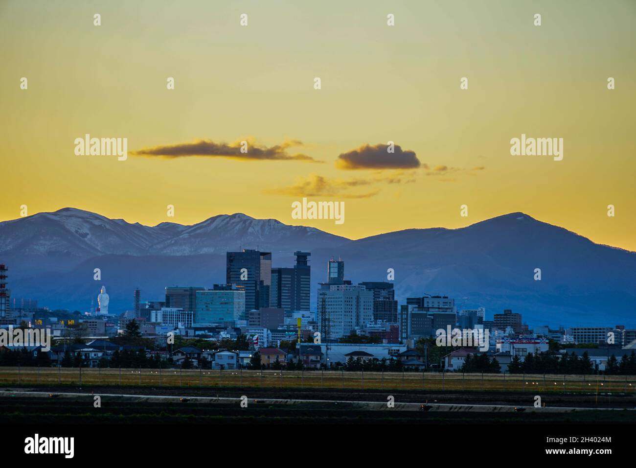 Sendai japan skyline hi-res stock photography and images - Alamy