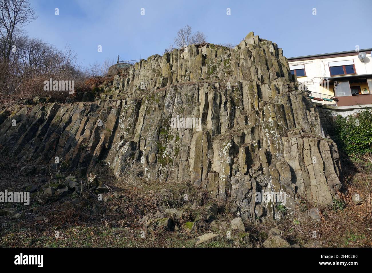 Basalt rocks in Otzberg-Hering Stock Photo - Alamy