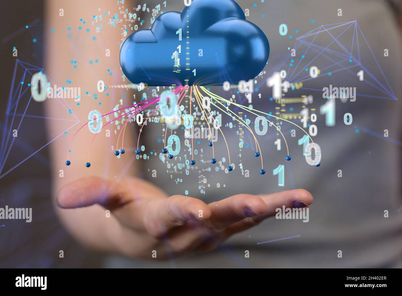 a 3D render of Computing Technology, Internet Storage and Network ...
